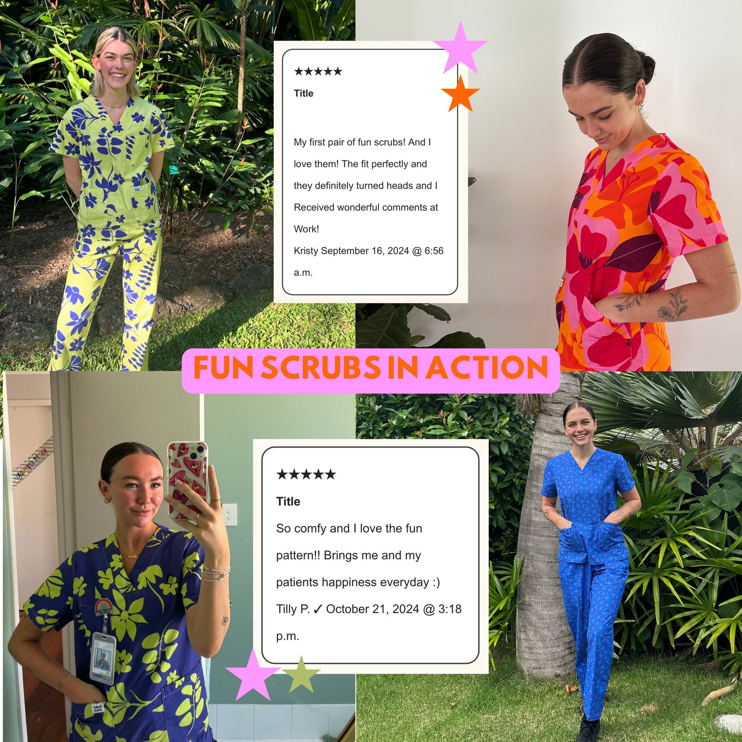Soulful Scrubs | Vibrant Colourful Nursing Scrubs to Brighten Care