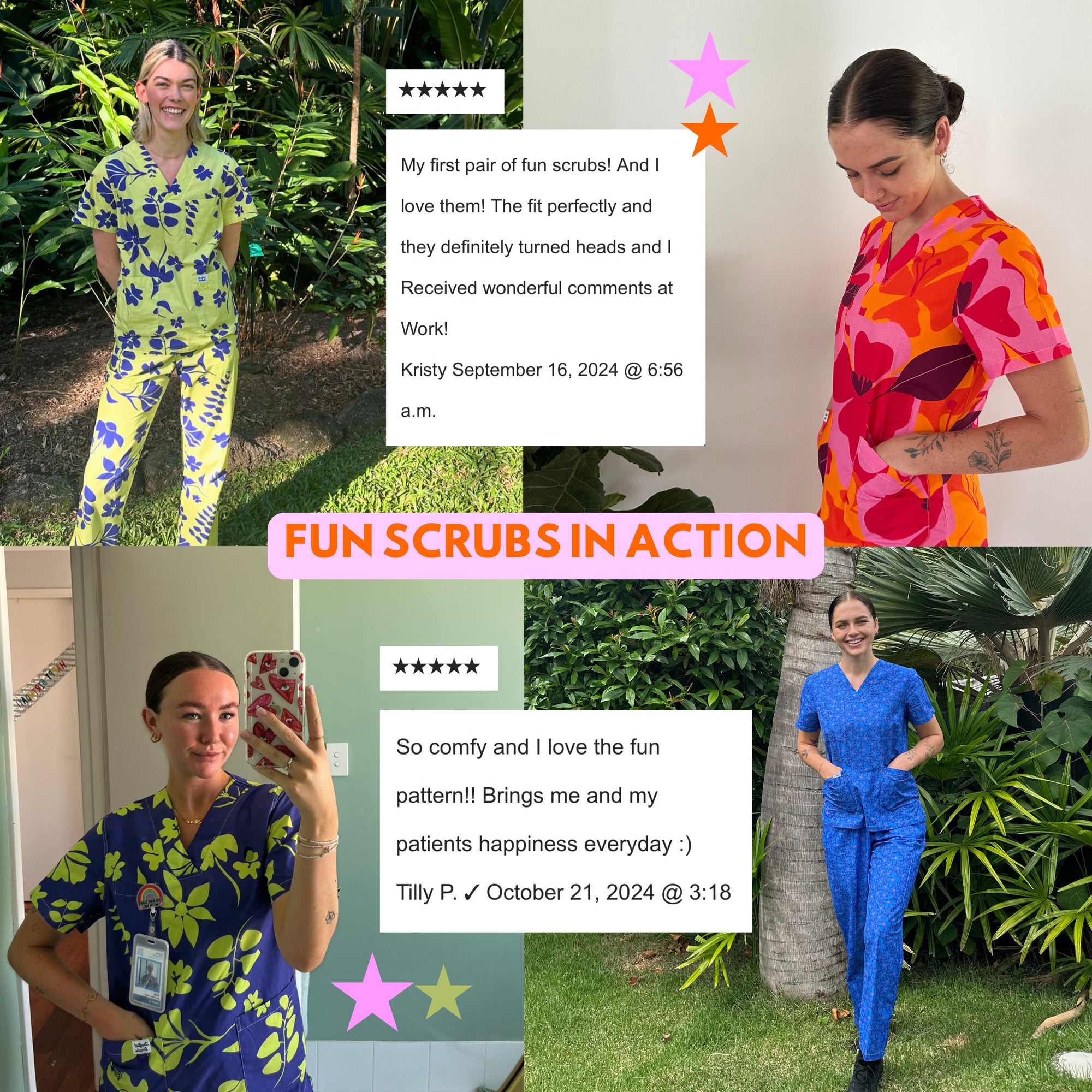 Soulful Scrubs | Vibrant Colourful Nursing Scrubs to Brighten Care